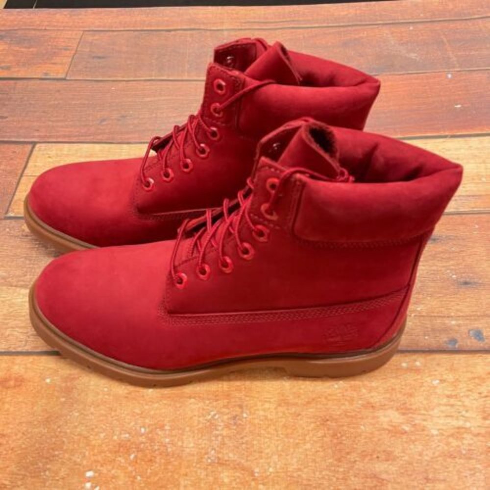 Timberland Men's Classic 6 Inch Dark Red Nubuck Water… - Gem